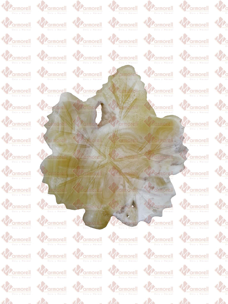 CHAROLA / DULCERO/ JABONERA MODELO HOJA MAPLE EN MÁRMOL Y ONIX ...