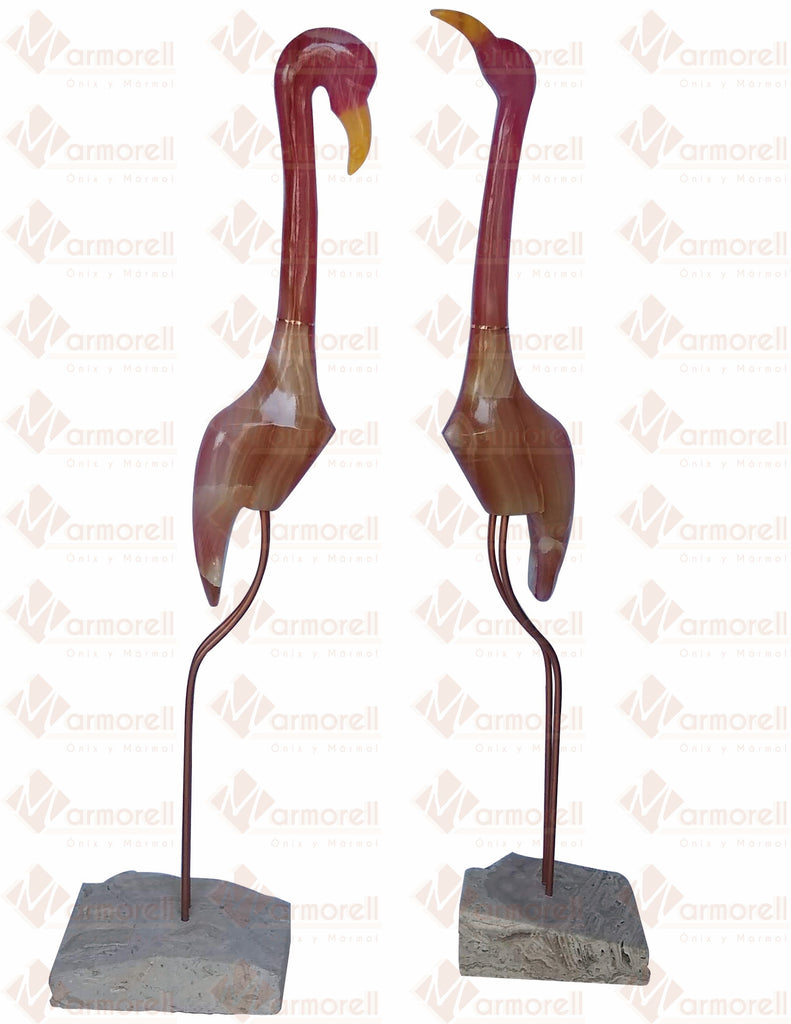 Pareja De Flamingos, Garzas Decorativas Onix Y Marmol 1 Metro, ENVIO G ...