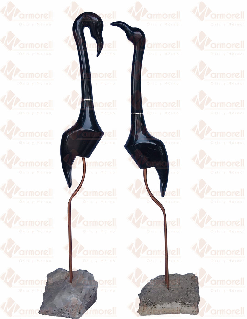 Pareja De Flamingos, Garzas Decorativas Onix Y Marmol 1 Metro, ENVIO G ...